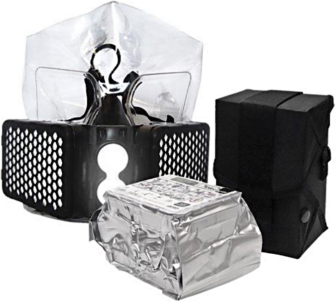 Product : Escape hood NH15 - Ouvry - CBRN Protective System