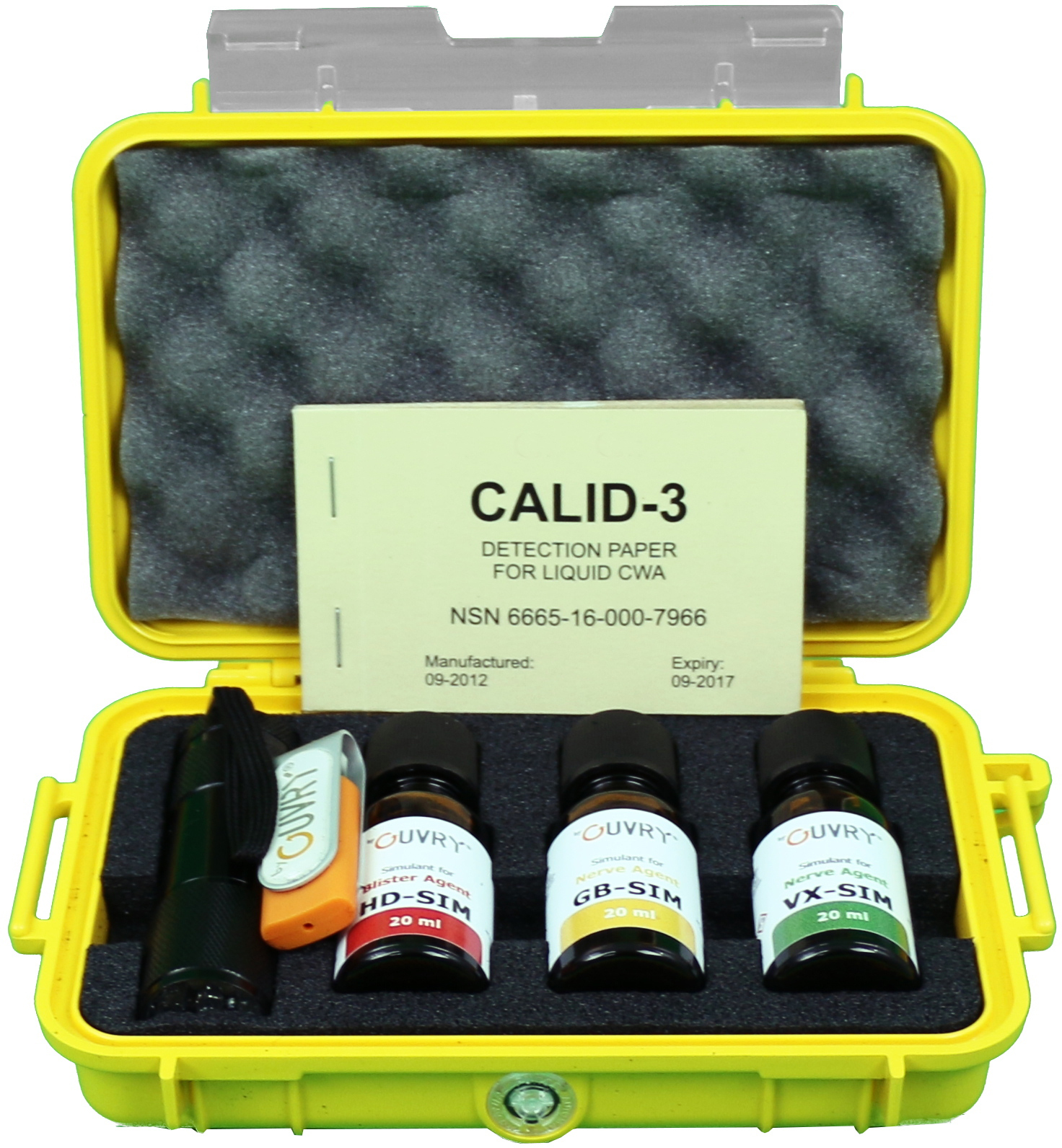 Product : Sim KIT® - GB, HD and VX simulant (Compact) - Ouvry - CBRN ...