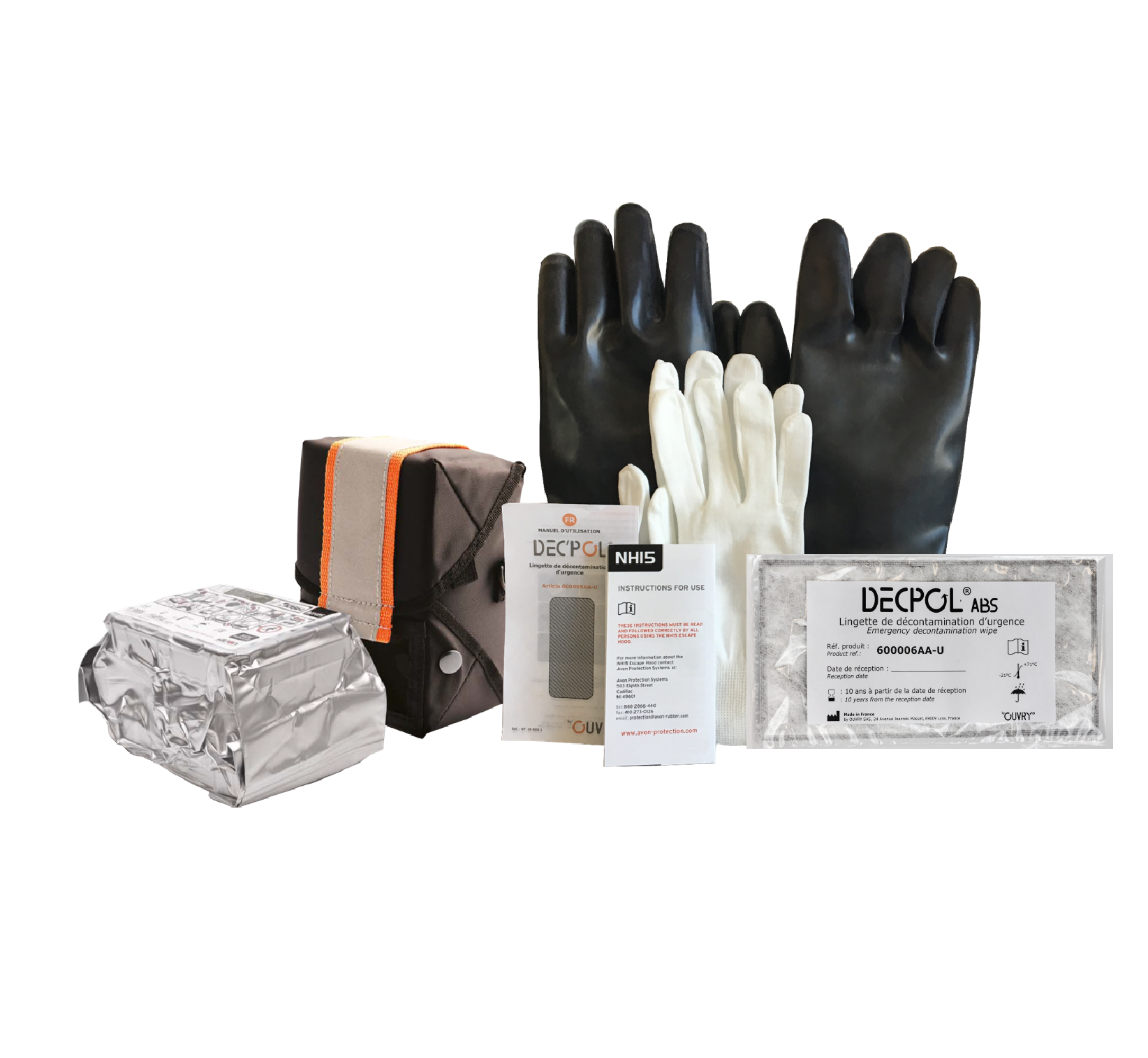Product : EMERGENCY BASIC PROTECT KIT - Ouvry - CBRN Protective System